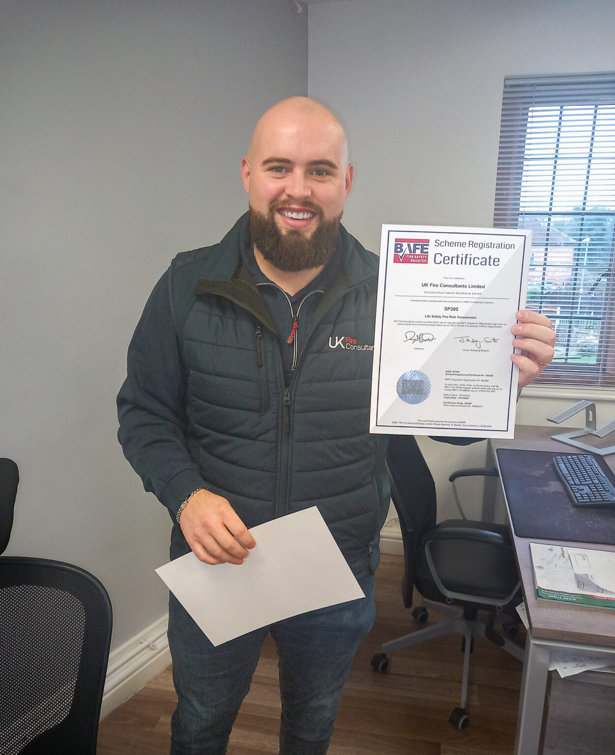 UKFC Achieve BAFE Registration - UK Fire Consultants